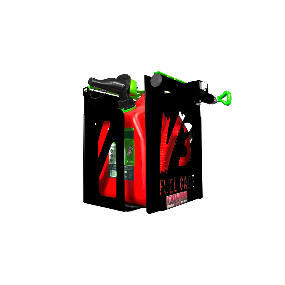 Fuel Cage | Lockable Gas Can Holder for Trailers - 2.5/5 Gallon