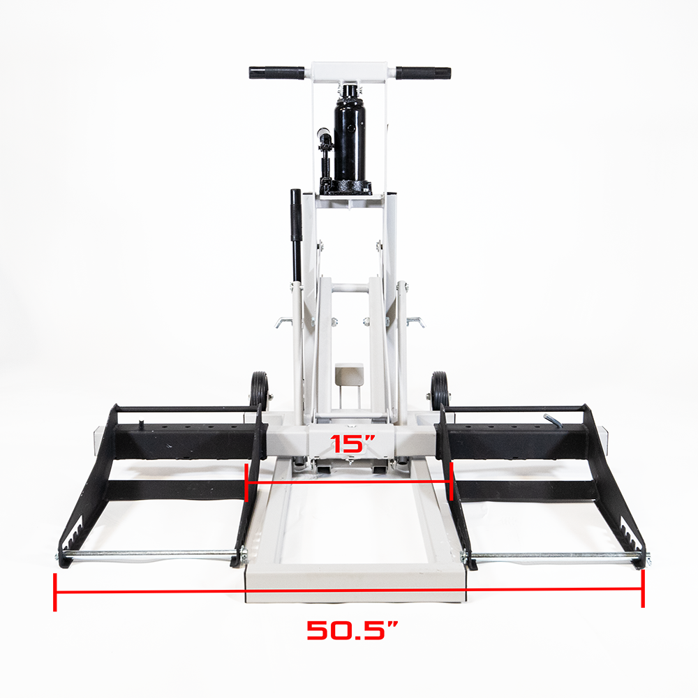 EZ Pro Lift: Two-Wheel Jack with Adjustable Wheel Base for Sale