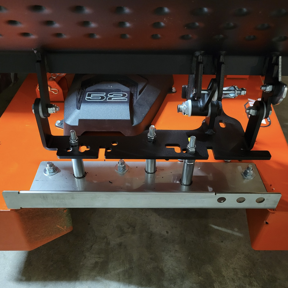 Zero Turn Chute Blocker for Mowers with Notched Decks