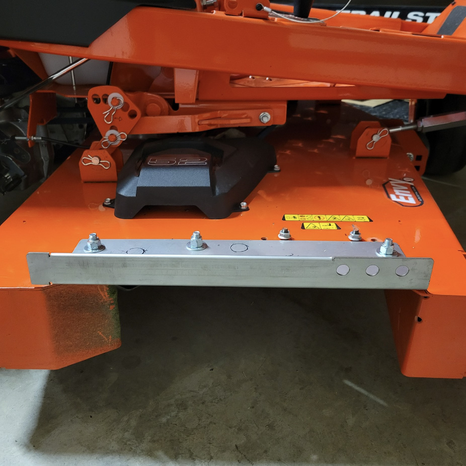 Zero Turn Chute Blocker for Mowers with Notched Decks